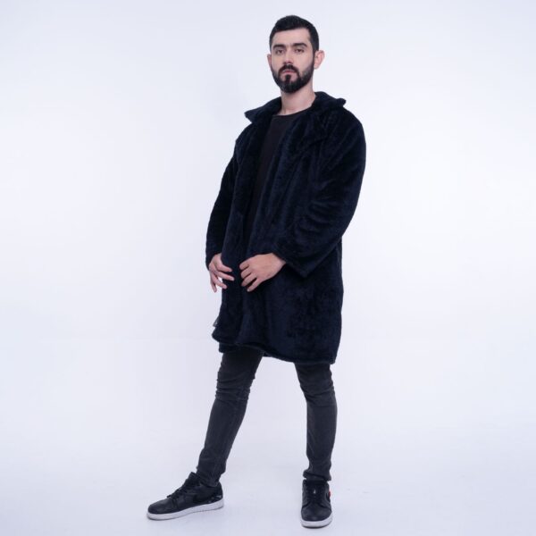Gabán hombre largo - Gabán largo negro Atacama hombre - Yeti Colombia