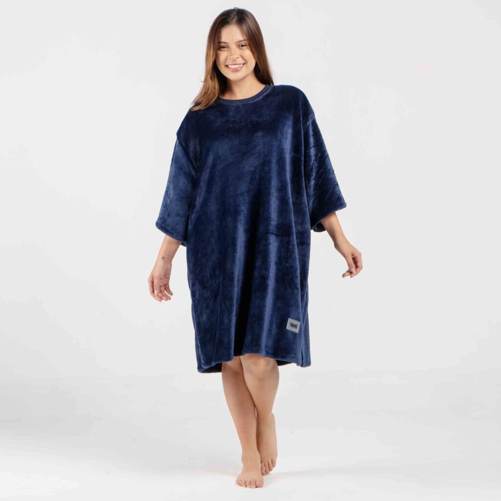 Pijama para mujer - Pijama camisón azul oscuro - Yeti Colombia