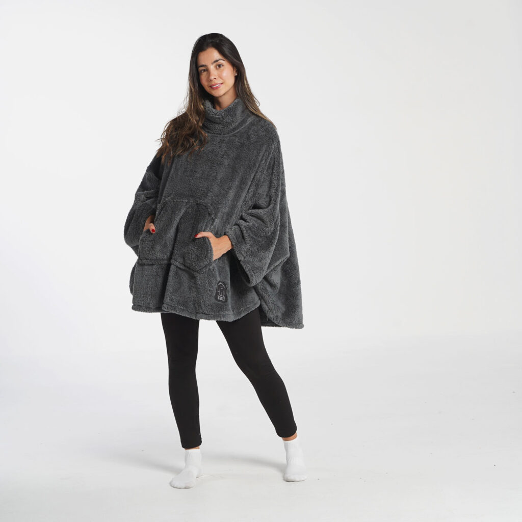 La ruana Yeti favorita de todos - Ruana gris oscuro